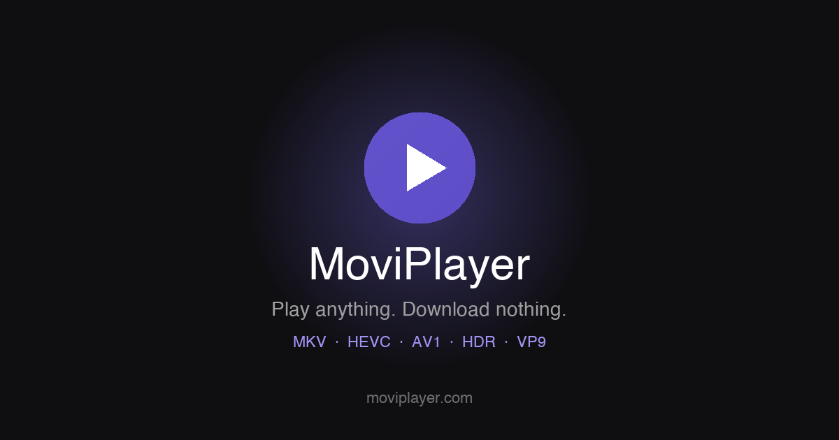 Online Video Player — Play MKV, HEVC, AV1, HDR Videos Free in Browser ...